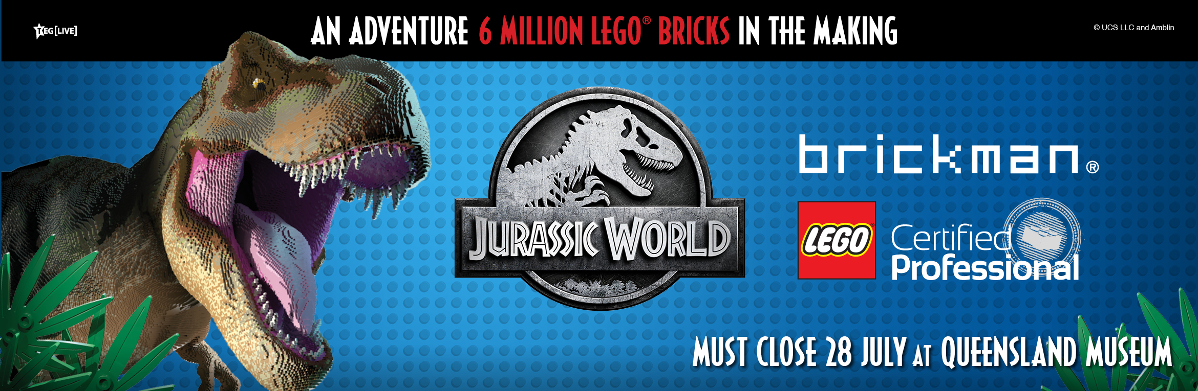 Jurassic World by Brickman® tickets | Queensland Museum | Ticketek ...