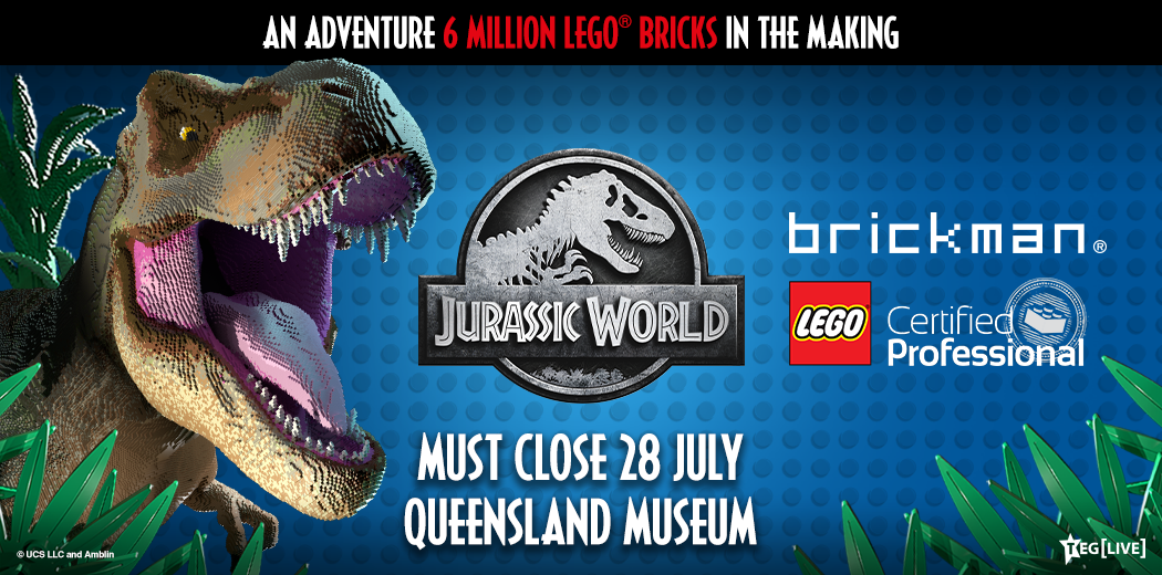 Jurassic World by Brickman® tickets | Queensland Museum | Ticketek ...